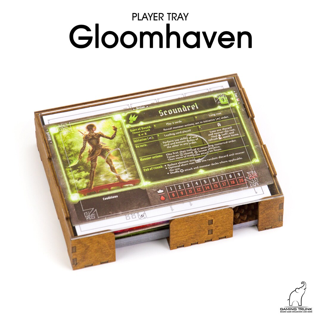 Gloom Tavern Player Tray for Gloomhaven With Forgotten Circles, Gloomhaven Player Tray - Etsy