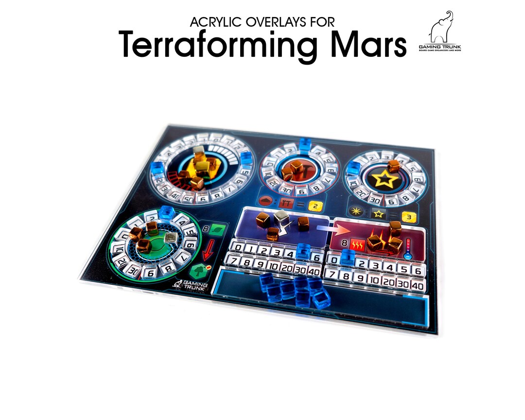 5pcs Terraforming Mars Player Board Acrylic Overlays | Player Trays for ...