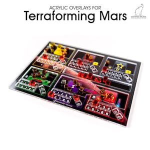 5pcs Terraforming Mars Player Board Acrylic Overlays | Player Trays for ...