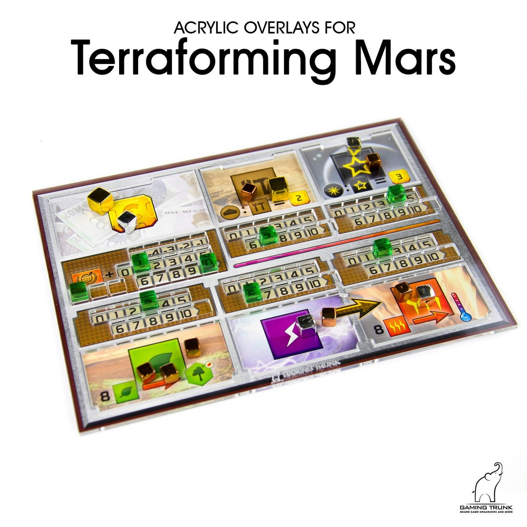 5pcs Terraforming Mars Player Board Acrylic Overlays ,trays for ...