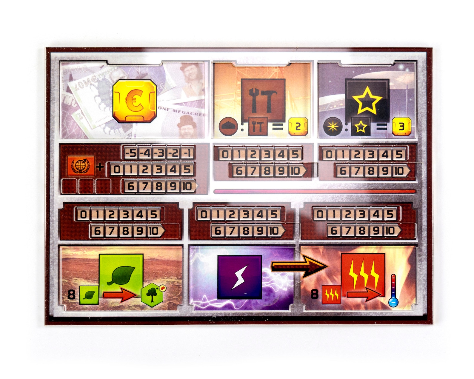 5pcs Terraforming Mars Player Board Acrylic Overlays | Player Trays for ...
