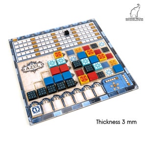 4 Acrylic Overlays for the Azul Player Board, Acrylic Overlay for Azul ...