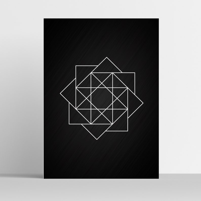 Sacred Geometry Print Geometry Poster Wall Art Symbols - Etsy