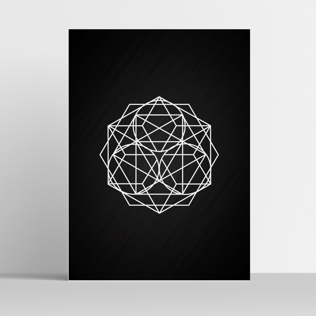 Sacred Geometry Print, Geometry Poster, Wall Art, Symbols Print - Etsy