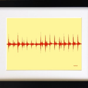 Heartbeat Soundwave Print - Personalised Voice Art - Sound Wave Poster ...