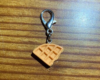 Buttery Syrup Waffle Charm Miniature Food Jewelry Polymer - Etsy