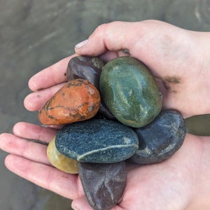 4-5lbs River Rocks Colorful Stones Smooth Aquarium Rocks Terrarium ...