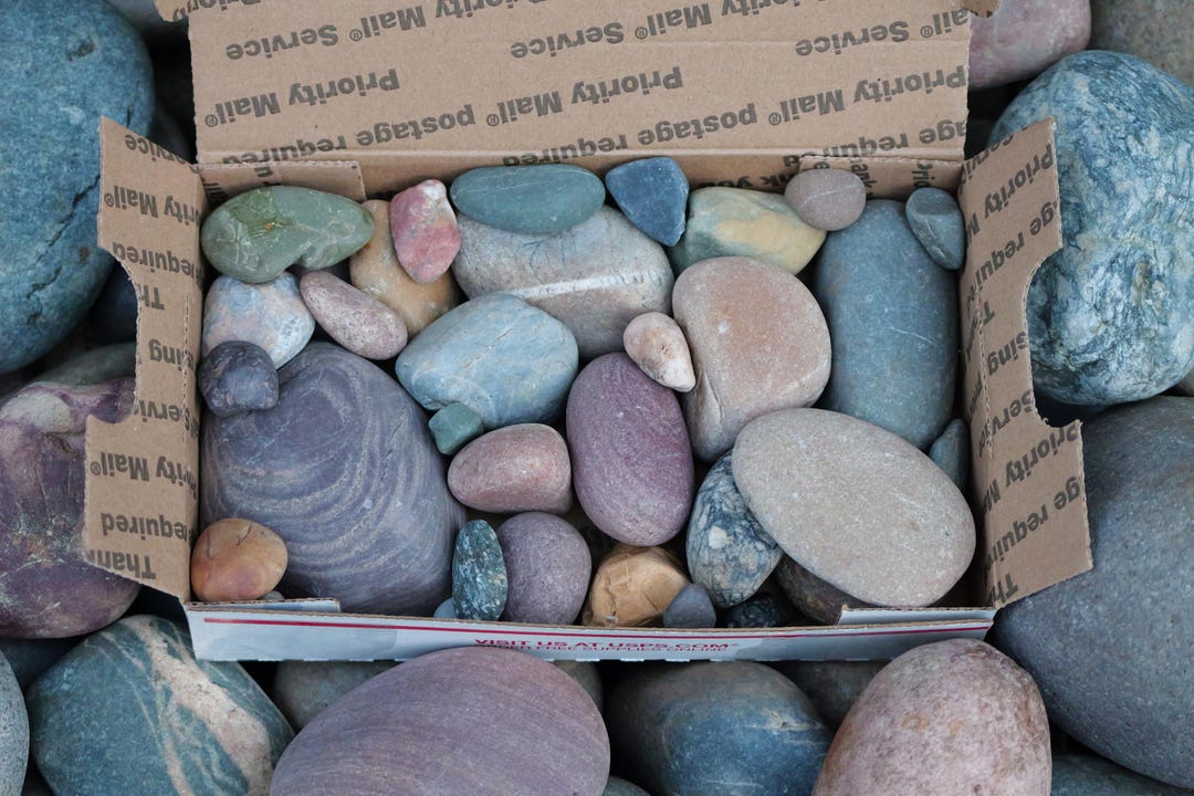 4-5lbs River Rocks Colorful Stones Smooth Aquarium Rocks Terrarium ...