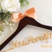 Rose Gold Wire Hanger Personalized Wedding Hanger Custom - Etsy