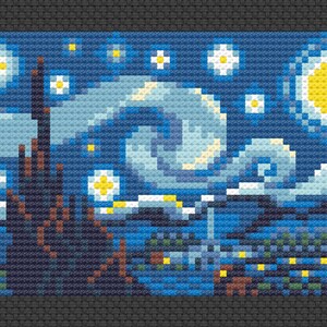 The Starry Night Cross Stitch Pattern [PDF] - Digital Download - Van ...