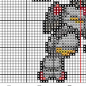 Gundam Barbatos Cross Stitch Pattern [PDF] - Digital Download - Anime ...