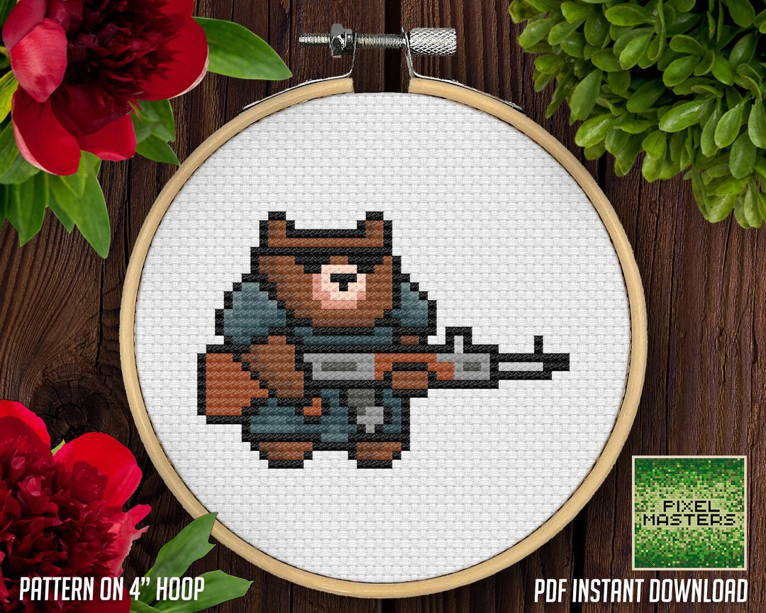 Tactibear Valorant Cross Stitch Pattern [PDF] - Digital Download - Easy ...