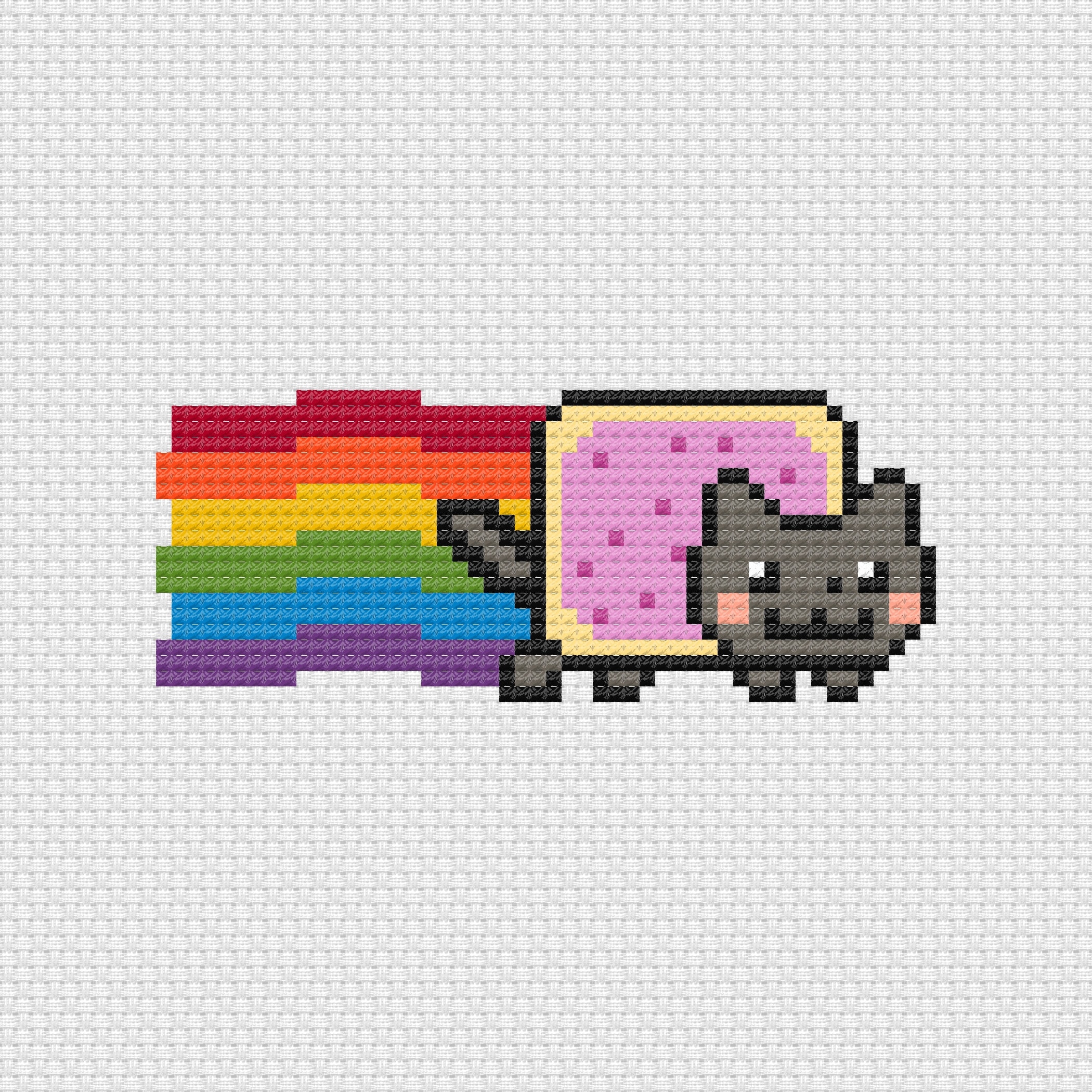 Nyan Cat Cross Stitch Pattern [PDF] - Pattern Keeper Compatible ...