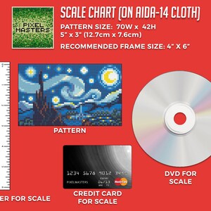 The Starry Night Cross Stitch Pattern [PDF] - Digital Download - Van ...