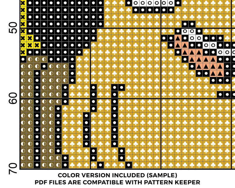 The Starry Night Cross Stitch Pattern PDF Digital Download - Etsy