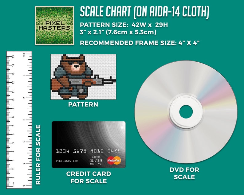 Tactibear Valorant Cross Stitch Pattern PDF Digital - Etsy Australia