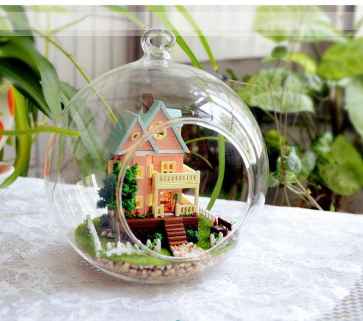DIY Glass Ball Mini House - Etsy