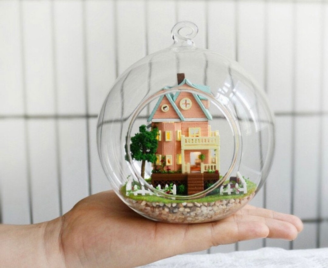 DIY Glass Ball Mini House - Etsy