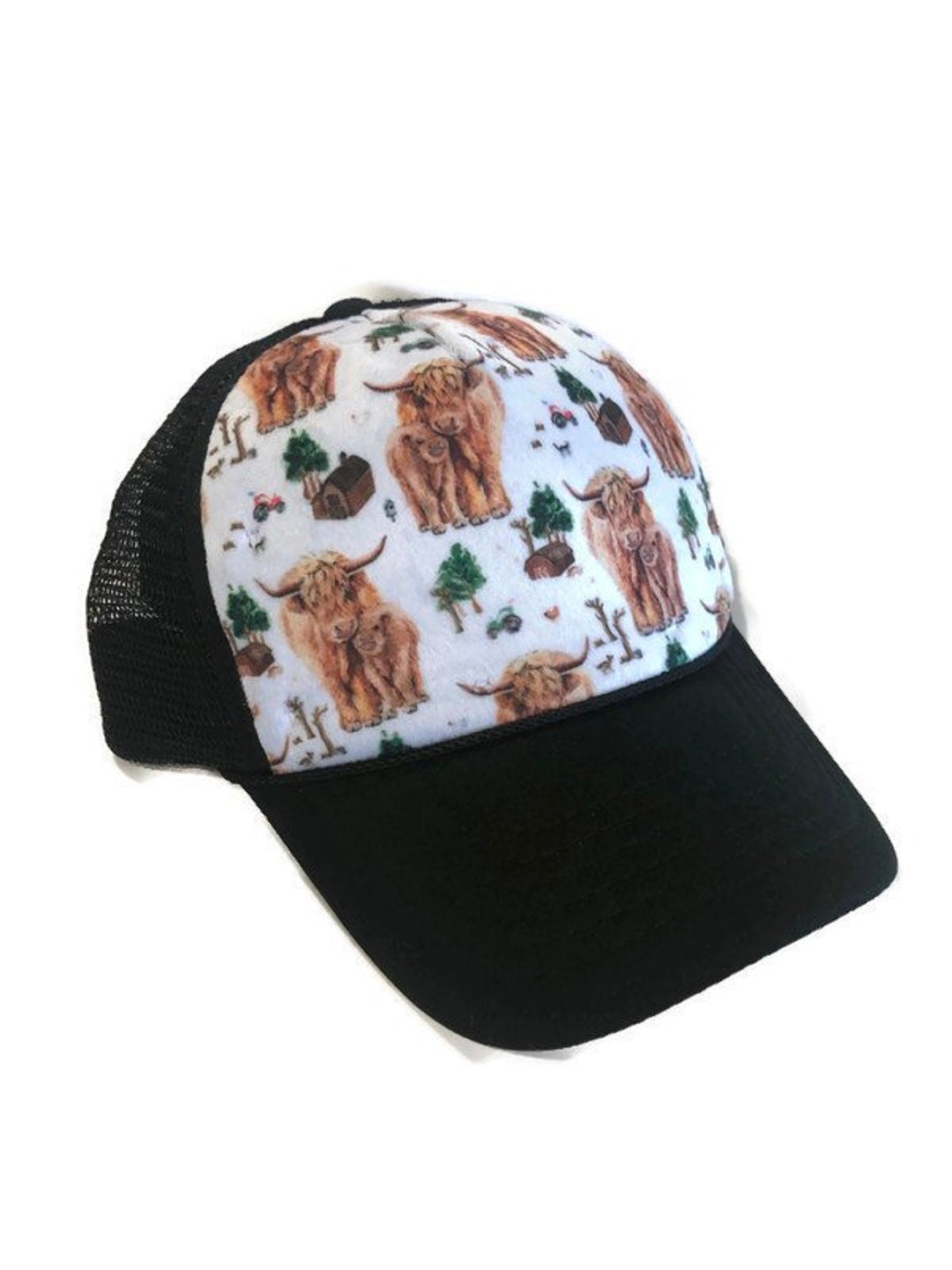 Hamish and Fergus Minky Front Trucker Hat Kids Trucker Hat Snap Back ...