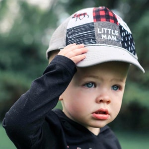 Little Man Minky Front Trucker Hat Kids Trucker Hat Snap Back Hat Baby ...