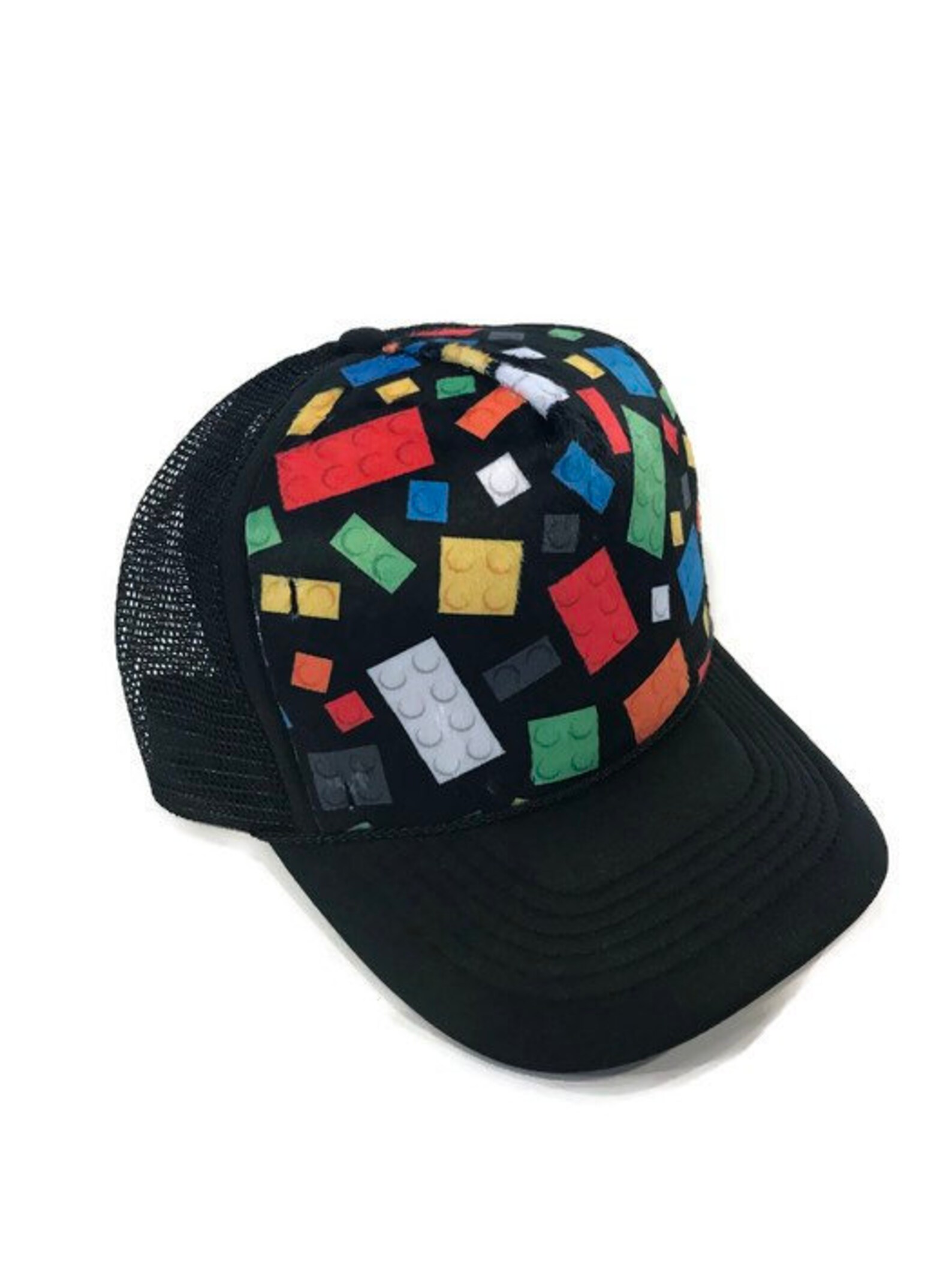 Blocks Minky Front Trucker Hat Kids Trucker Hat Snap Back - Etsy