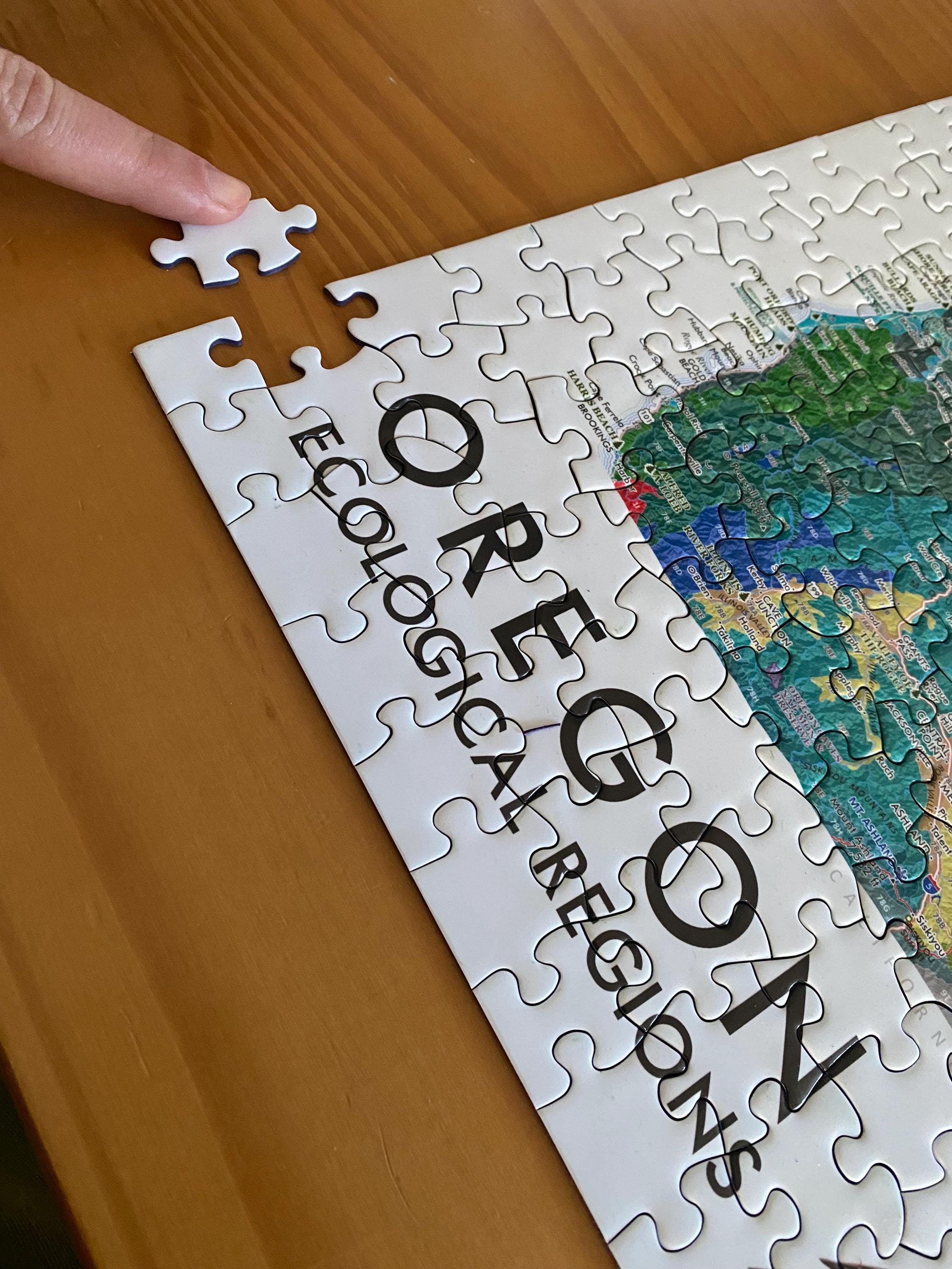 Oregon Ecological Regions Map Puzzle - Etsy