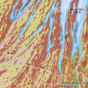 Mount Hood Slope Aspect (24 Inch X 20 Inch) - Etsy