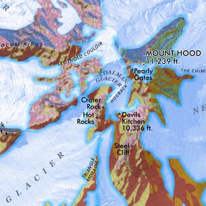 Mount Hood Slope Aspect (24 Inch X 20 Inch) - Etsy