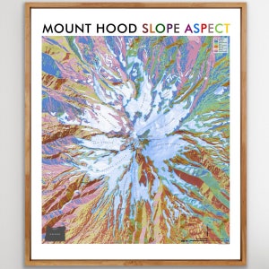 Mount Hood Slope Aspect (24 Inch X 20 Inch) - Etsy