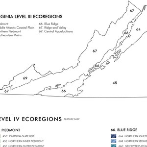 Virginia Ecological Regions - Etsy