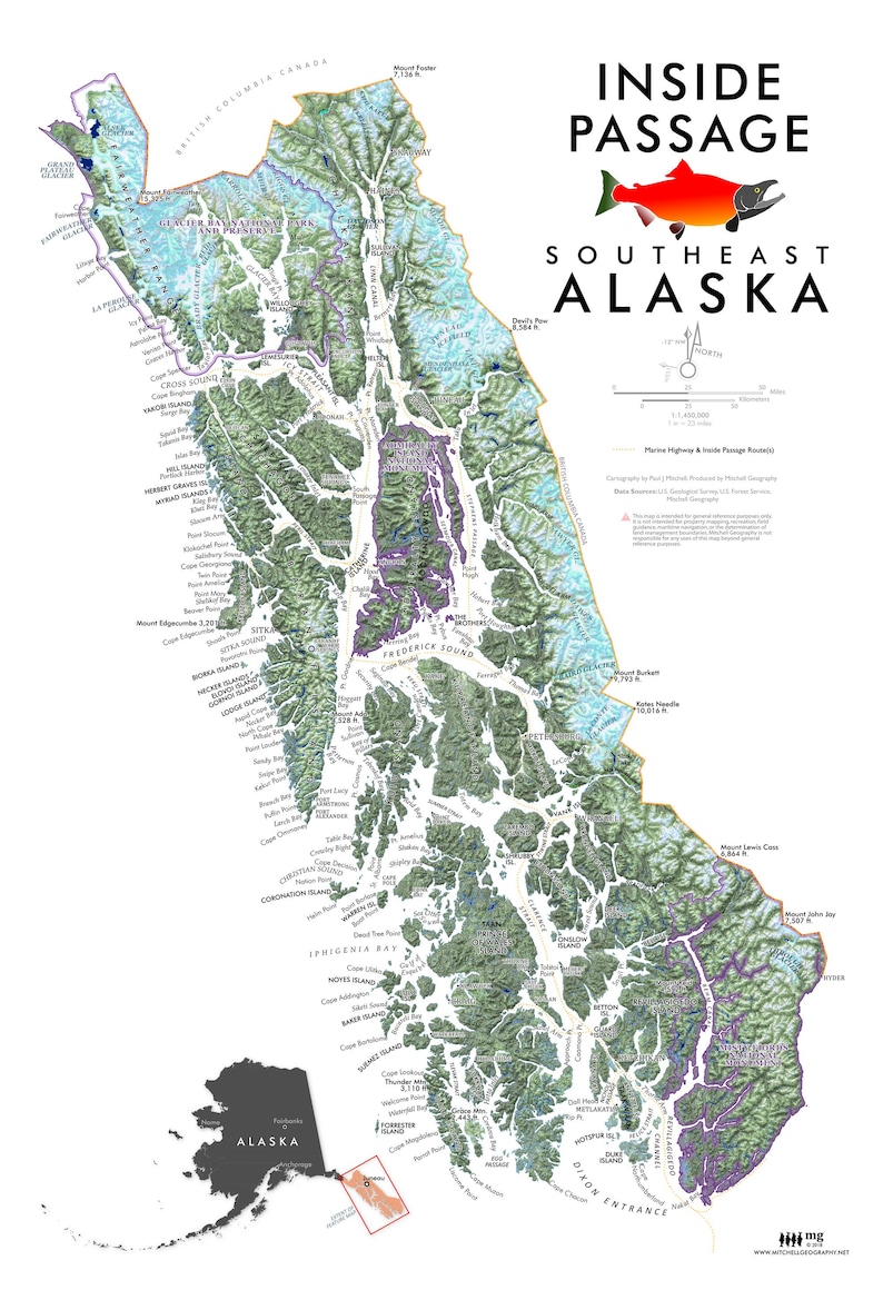 Inside Passage Alaska - Etsy