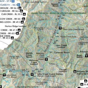 Middle Fork Salmon River Idaho Map - Etsy