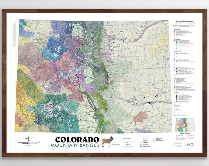 Colorado Sticker Mountain Landscape Art Wildflower Travel Souvenir Gift ...