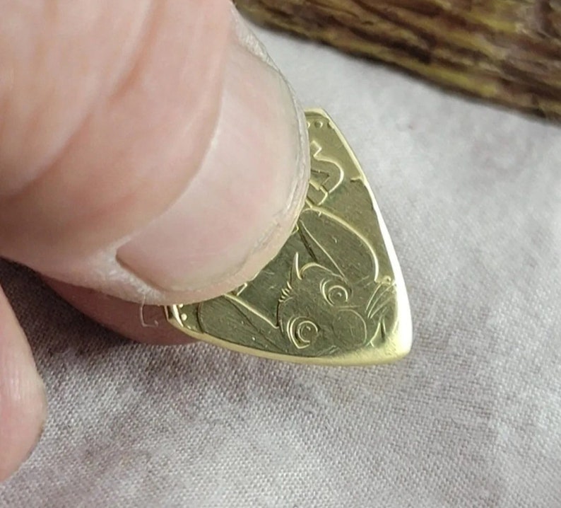 Coin Guitar Pick. CHUCK E CHEESE Token. Solid Brass. Handmade. Chucky ...