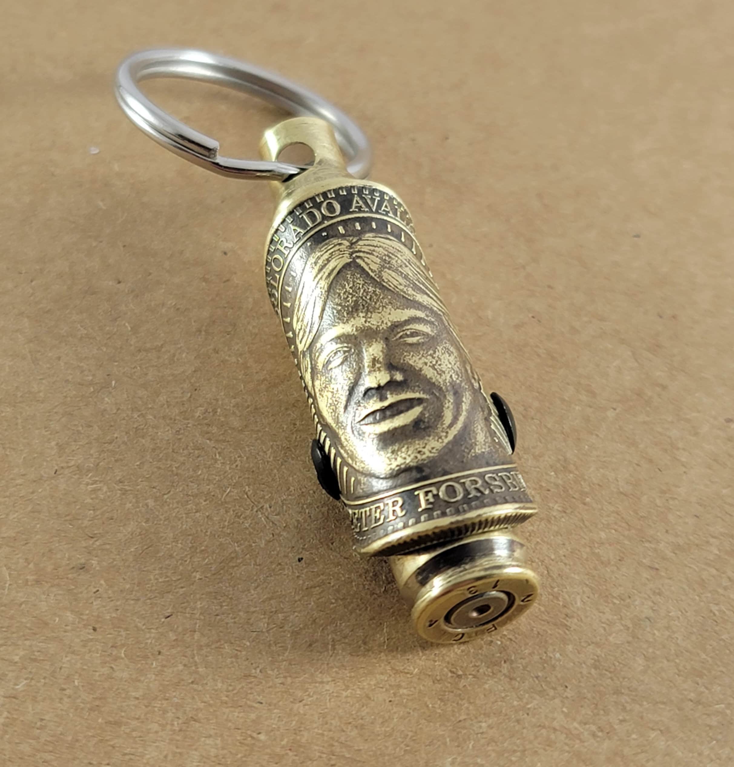 Colorado Avalanche Peter Forsberg. Bullet Casing Keychain. Handmade ...
