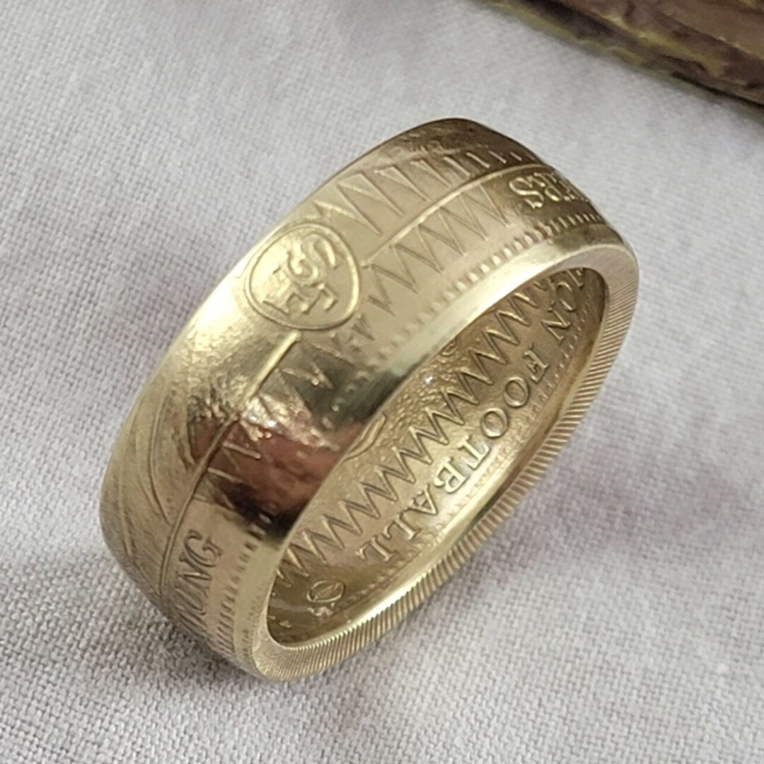 San Francisco 49ers Steve Young. Handmade Pinnacle Coin Ring. Size 11.5 ...