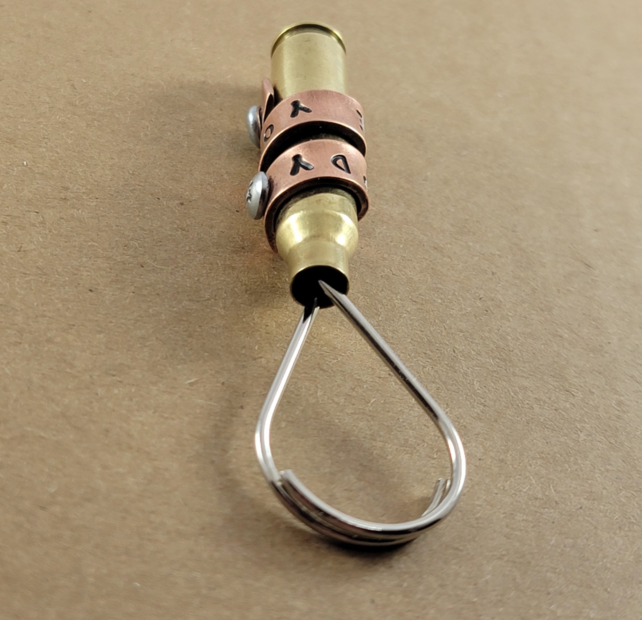 LOVE YOU DADDY. Bullet Casing Keychain. Handmade. Very Unique Keychain ...