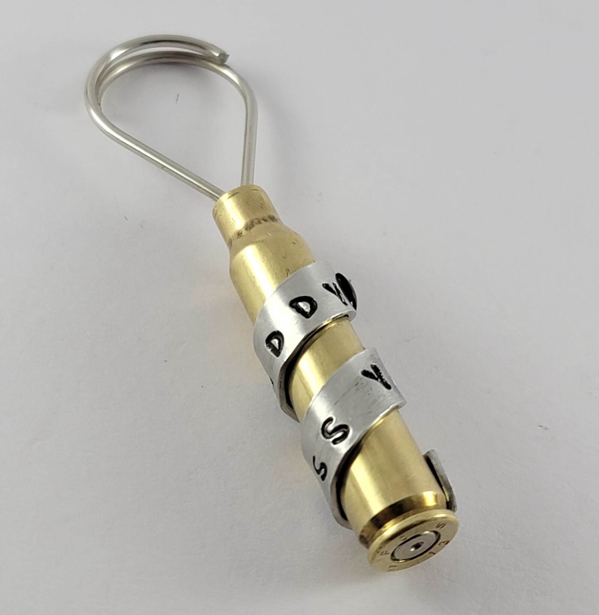 MISS YOU DADDY. Bullet Casing Keychain. Handmade. Very Unique Keychain ...