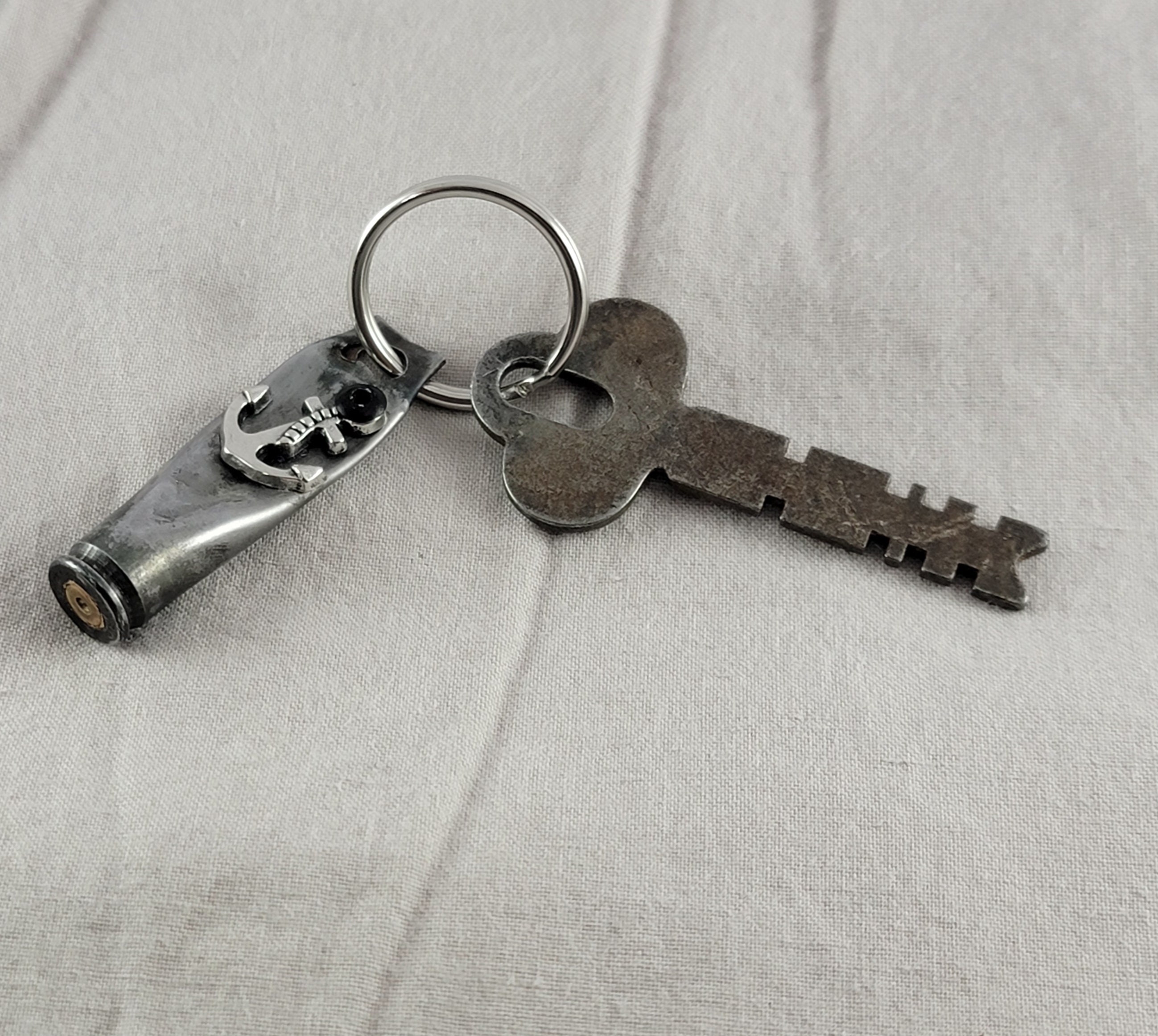 Boat Anchor Bullet Casing Keychain. Steel Case 223. Handmade. Pop ...