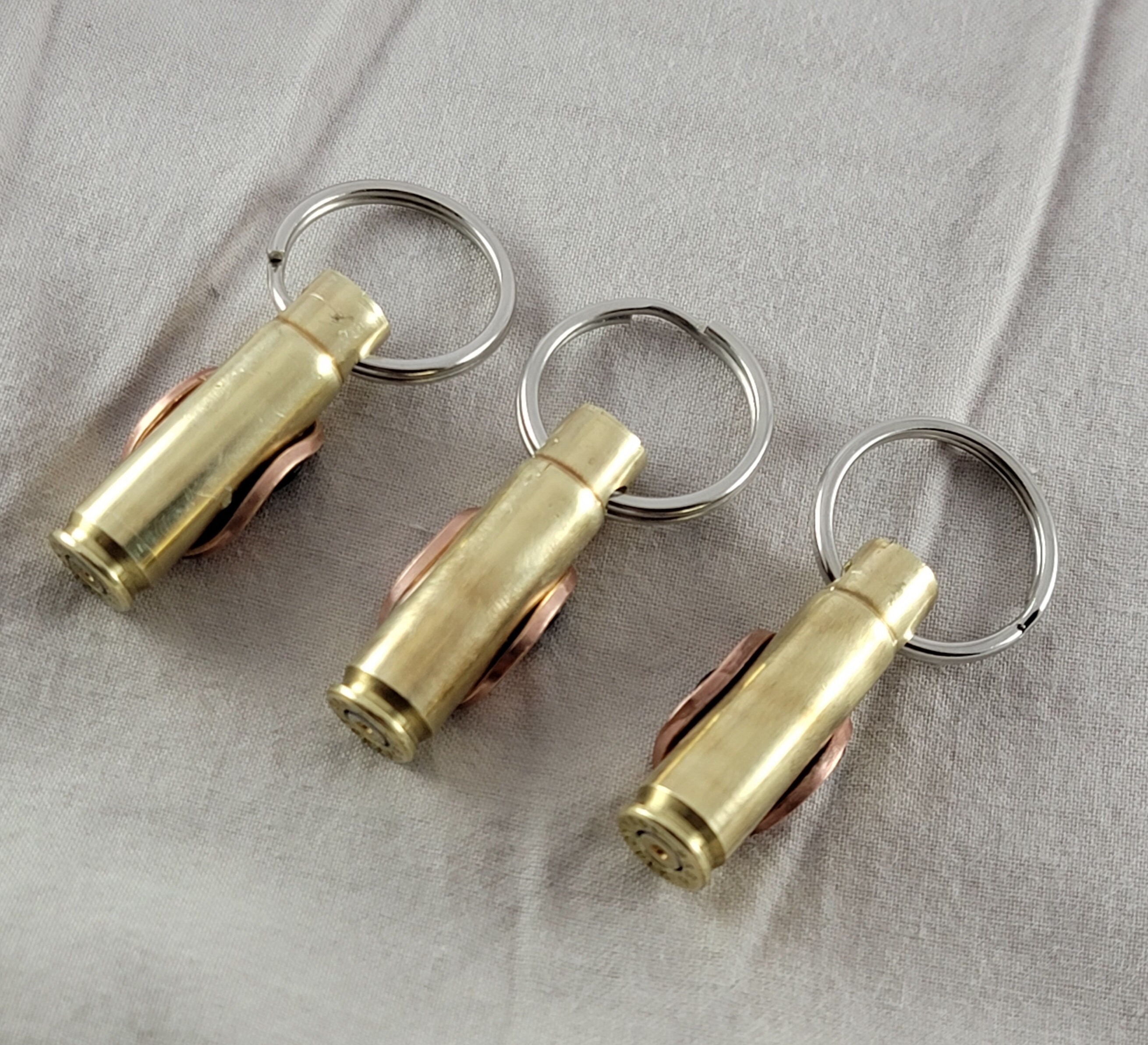 Bullet Casing Penny Keychain. Handmade. Very Unique Penny Attached to ...