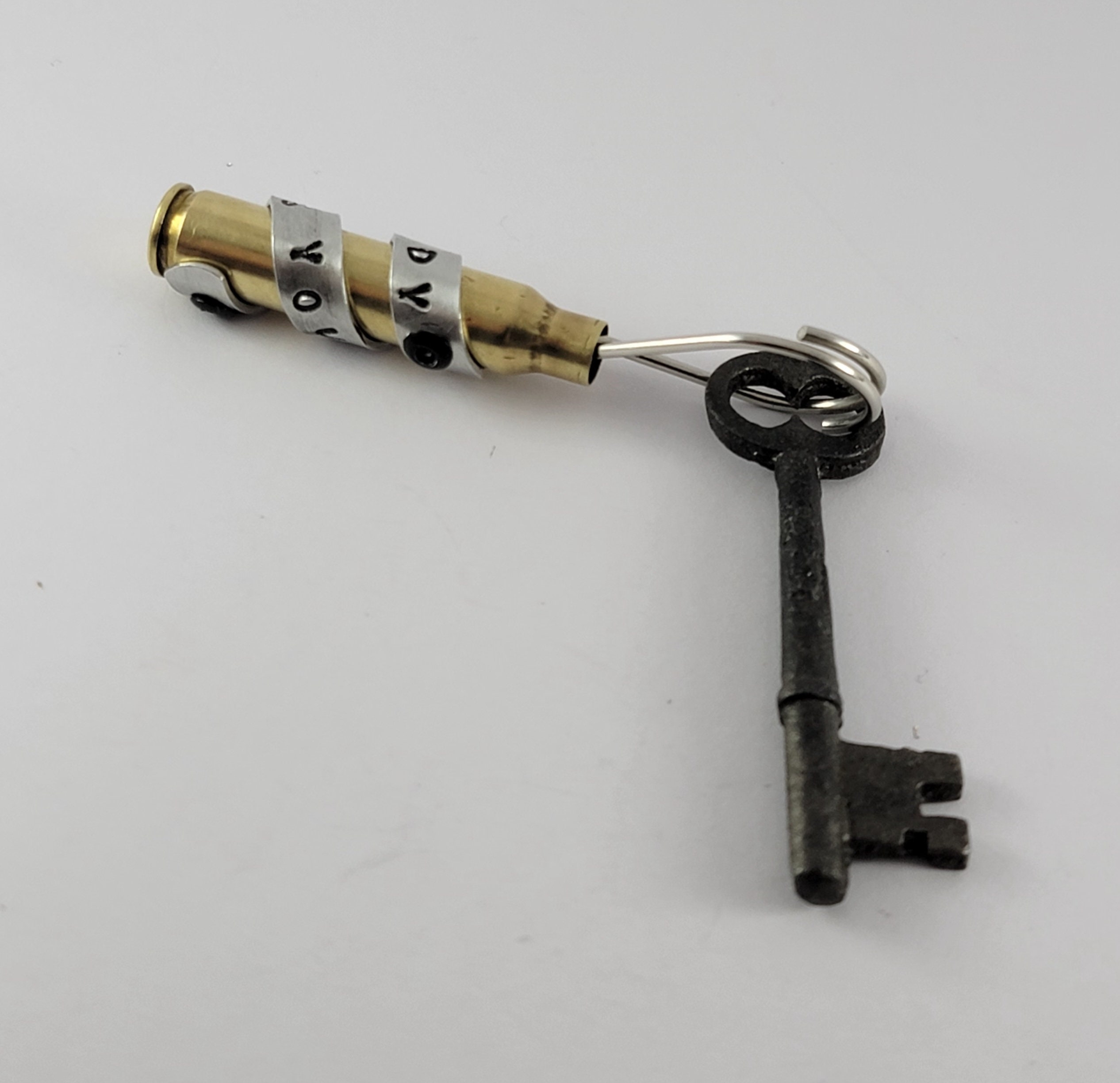 MISS YOU DADDY. Bullet Casing Keychain. Handmade. Very Unique Keychain ...