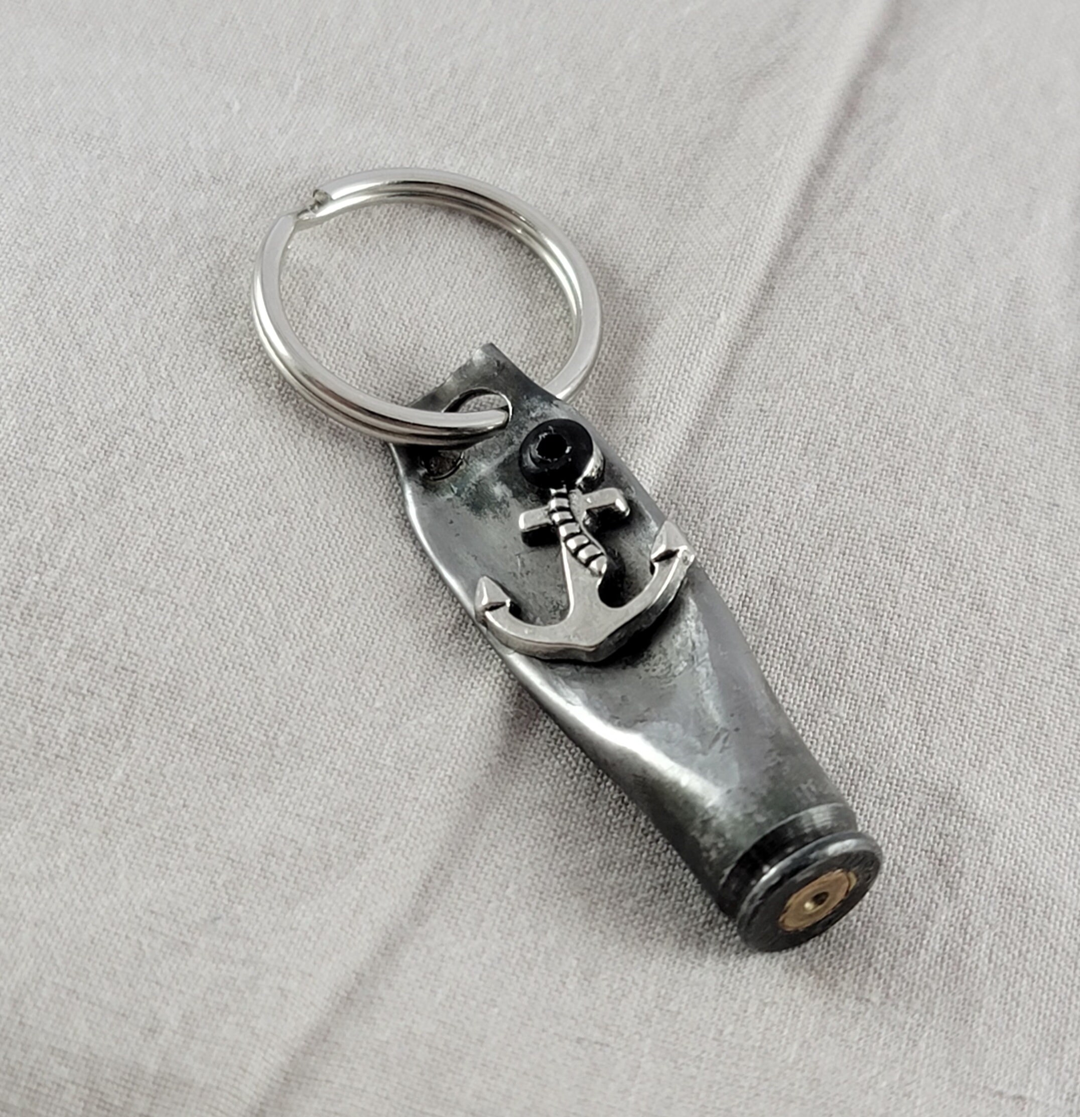 Boat Anchor Bullet Casing Keychain. Steel Case 223. Handmade. Pop ...
