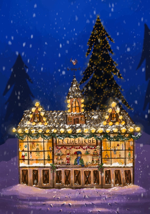 German Christmas Village Scene