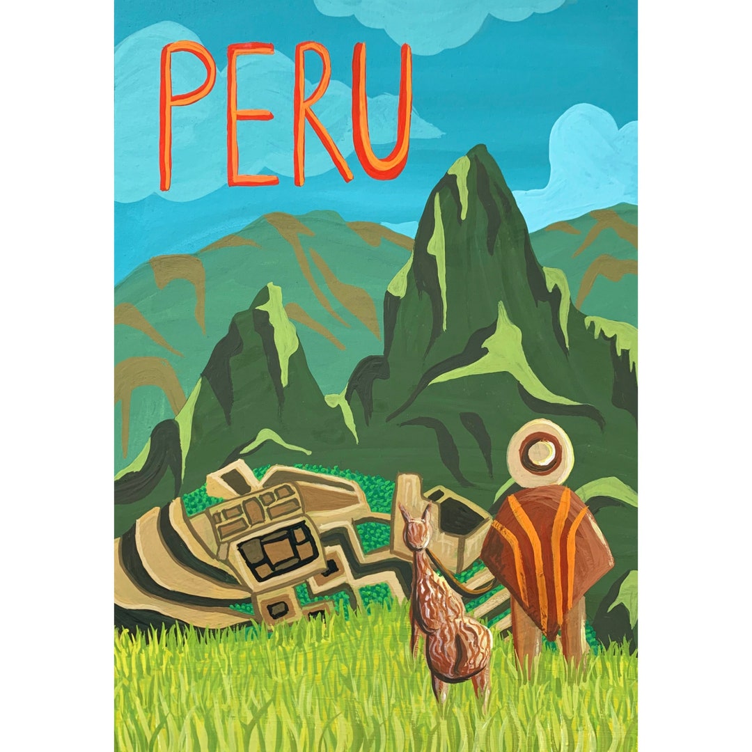 Vintage Travel Series: Peru Travel Poster - Etsy
