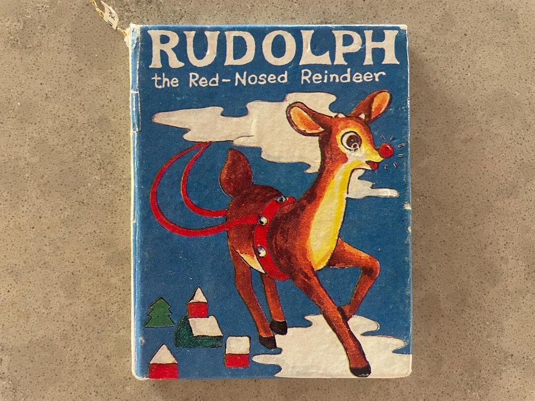 Rudolph the Red-nosed Reindeer Miniature Book Ornament - Etsy