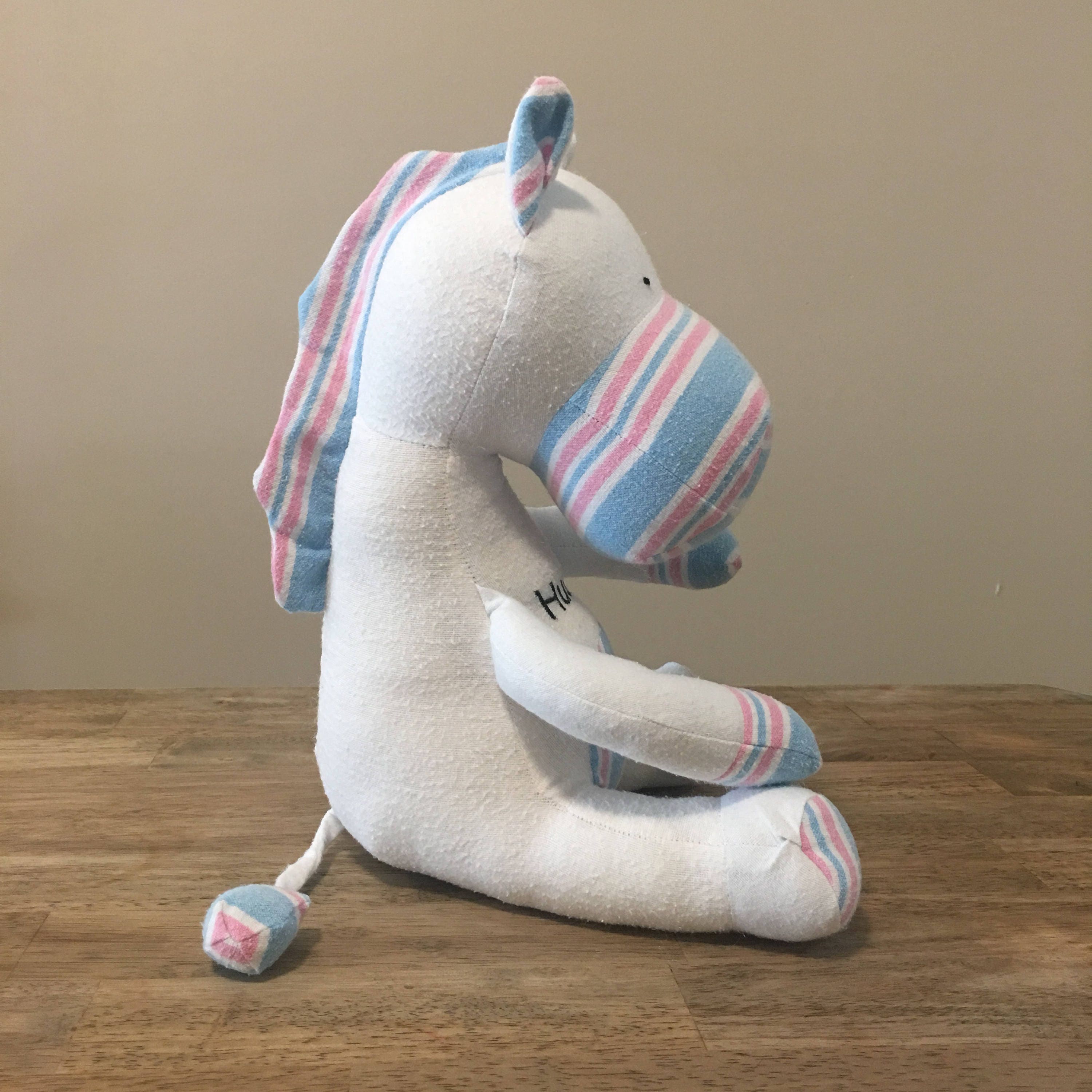 Personalized Memory Horse – Receiving Blanket Stuffed Animal - Etsy