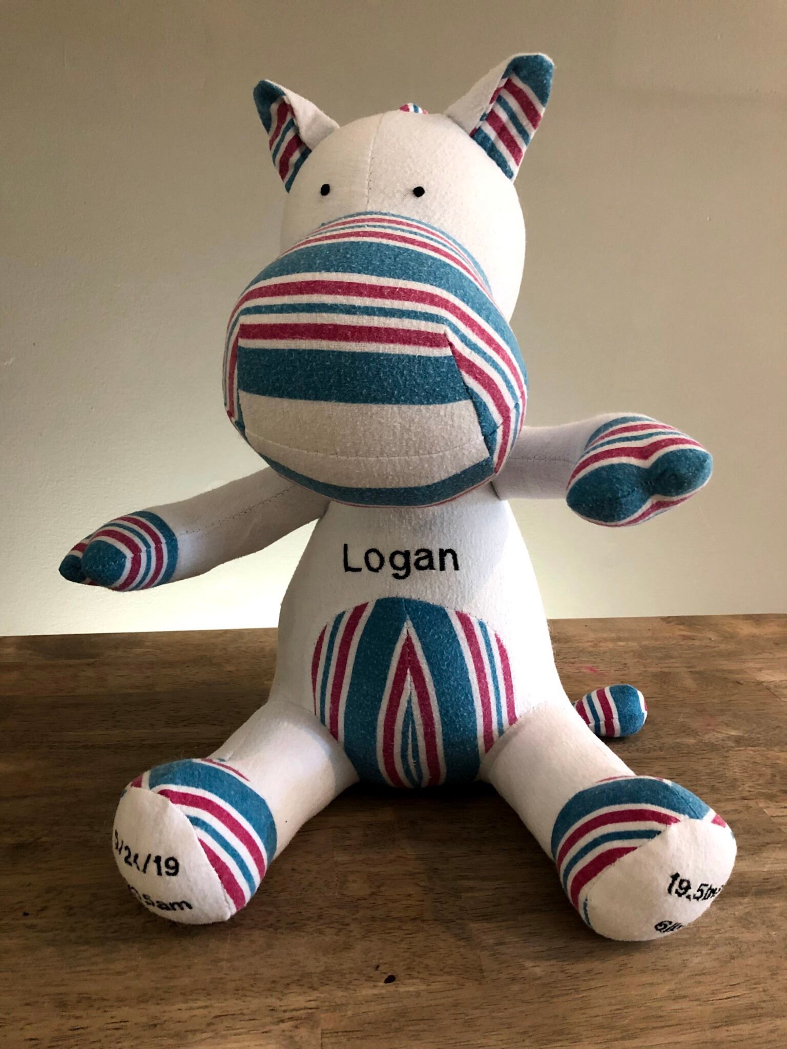 Personalized Memory Horse – Receiving Blanket Stuffed Animal - Etsy