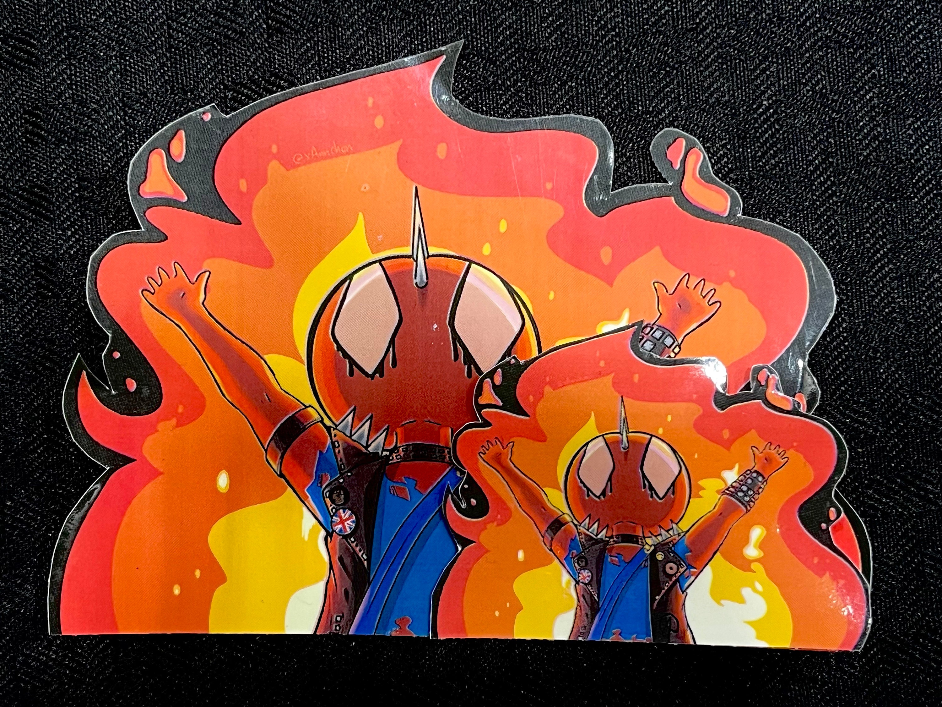 Chaotic Spider Anarchist Sticker/decal - Etsy