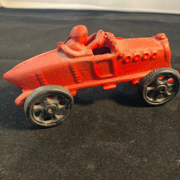 Cast Iron Race Car - Etsy