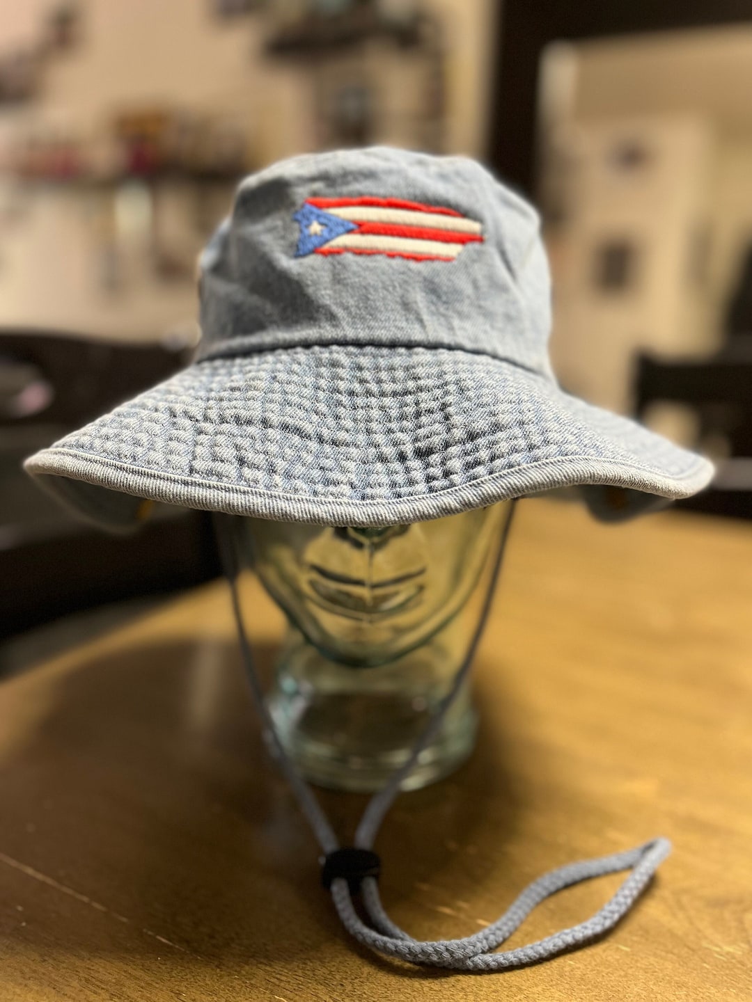 Puerto Rico Flag Embroidered Bucket Hat - Etsy